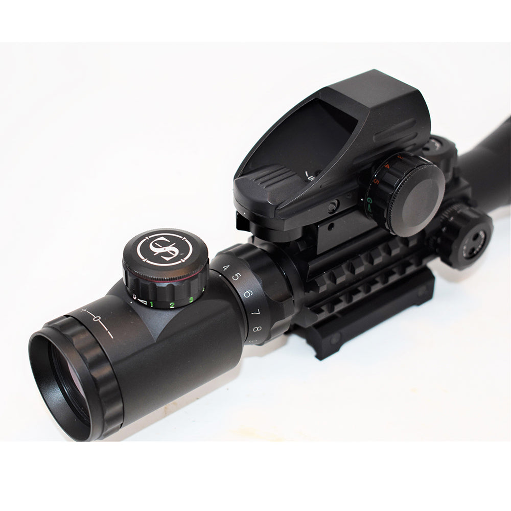 Sniper ST 4 16x50 Scope Combo Includes Red Laser Sight LED Flashlight Sniper ST 4 16x50 Scope Combo Includes Red Laser Sight LED Flashlight