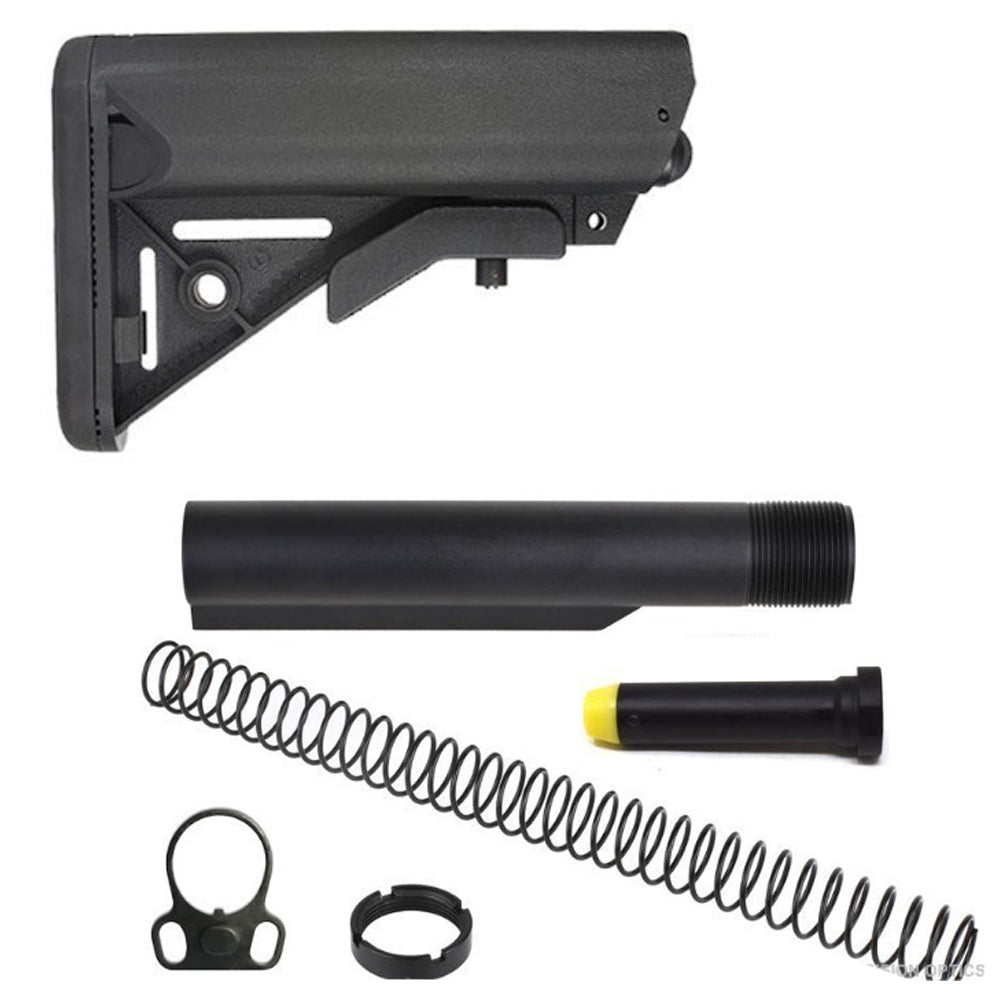 ST004 AR15 SOPMOD Buttstock with Complete Mil Spec Buffer Tube Kits ...