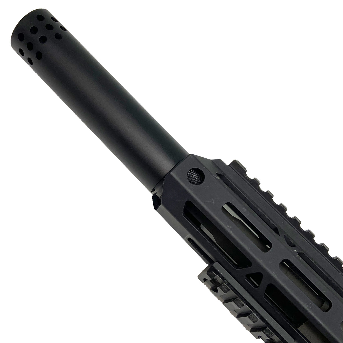 AR15 .223 CAL SLIP OVER BARREL SHROUD WITH MULTI PORT MUZZLE BRAKE ...