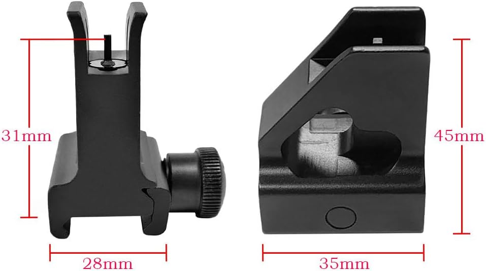 Slim Fixed Front Iron Sight Picatinny/Weaver Rail A2 Front Sight (31mm ...