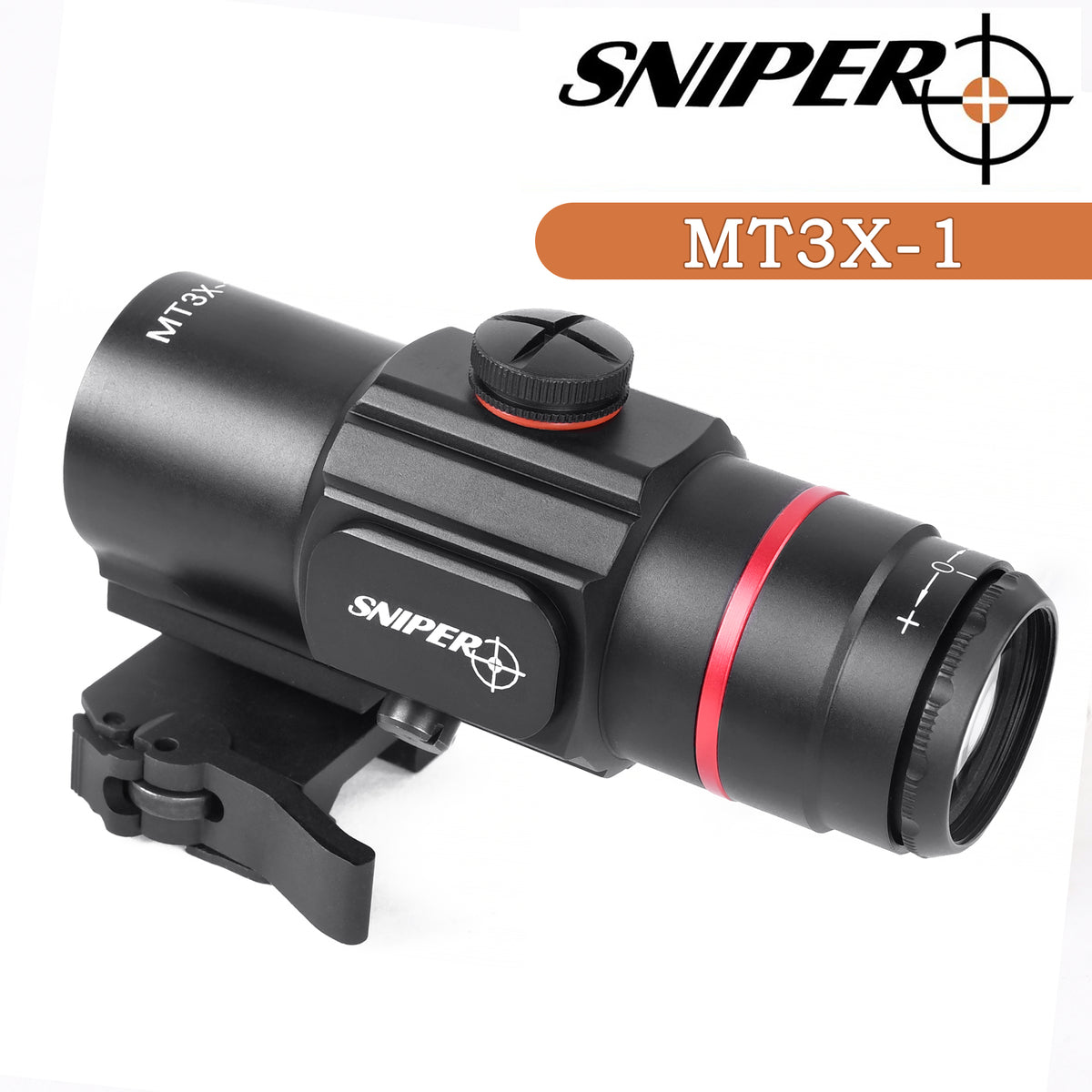 3X Red Rot Magnifier with Quick Release Mount, Flip to Side Red Dot Ma ...