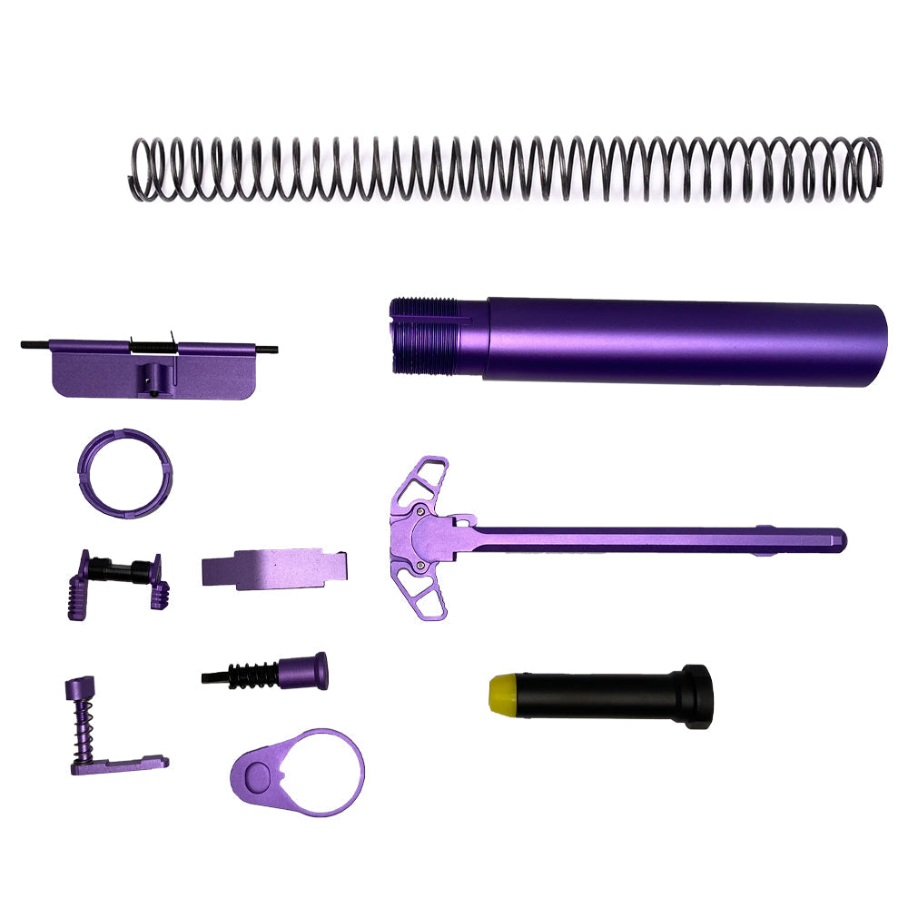 AR-15 Lower/Upper mil spec buffer tube kits Purple – Texas Precision ...