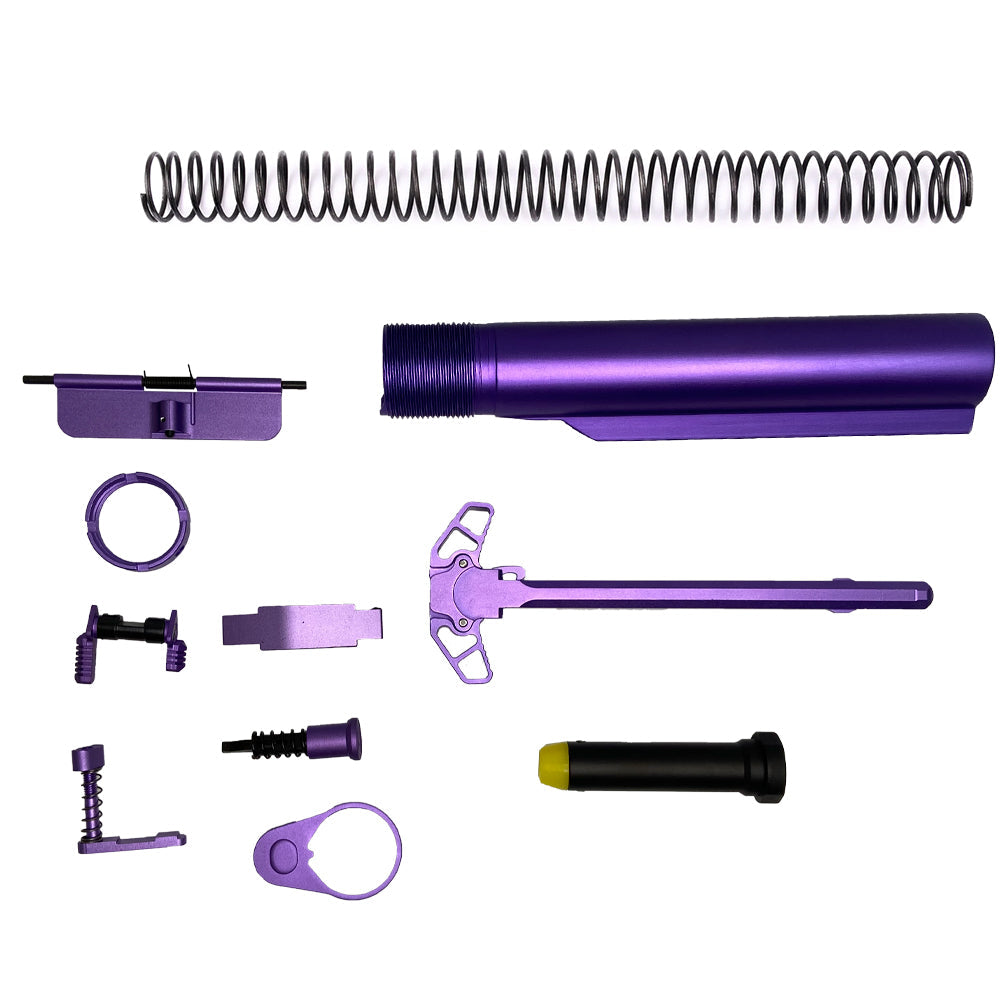 AR-15 Lower/Upper mil spec buffer tube kits Purple – Texas Precision ...