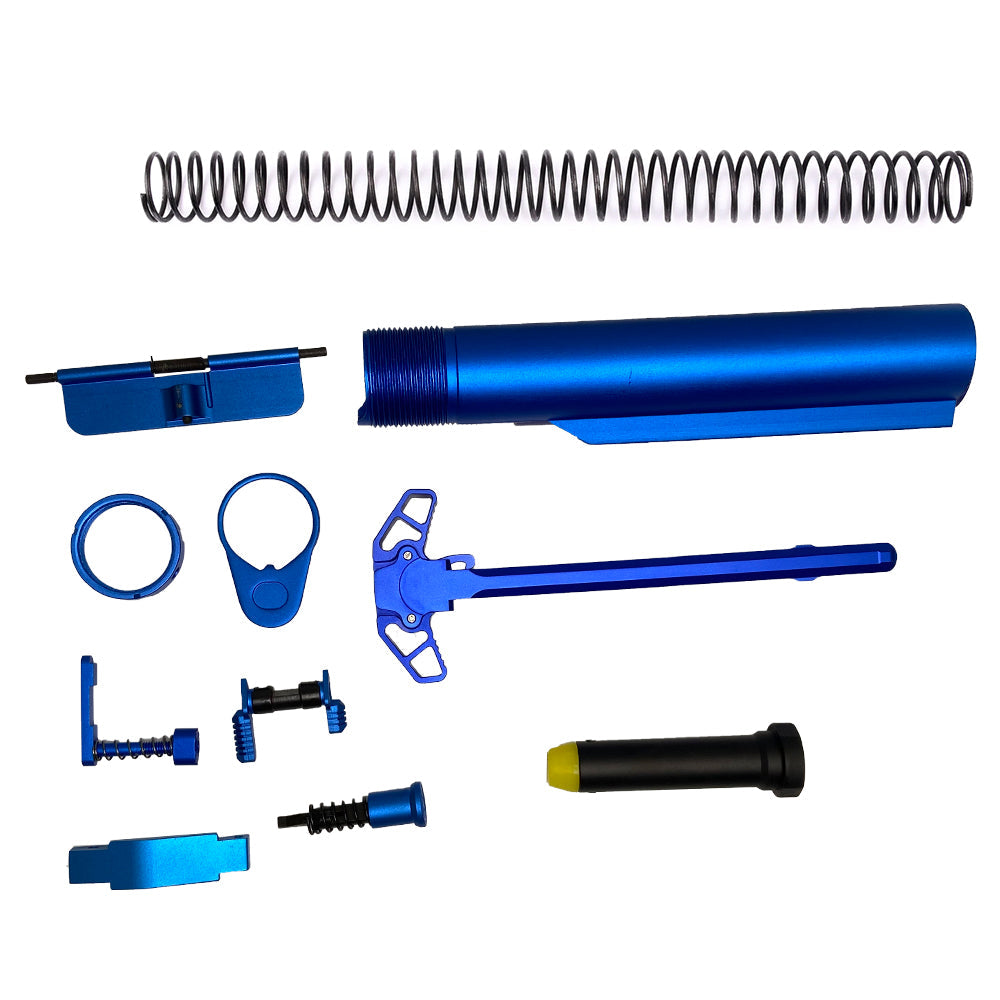 AR-15 Lower/Upper mil spec buffer tube kits Blue – Texas Precision ...