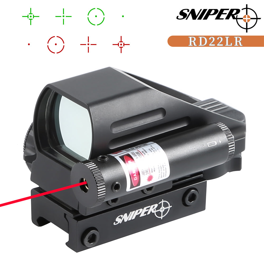 Sniper RD22LR Red Dot SIGHT SCOPE REFLEX 4 RED GREEN DOT RETICLE ...