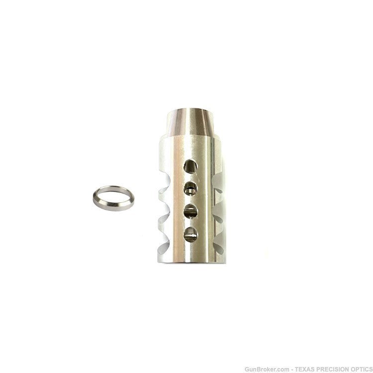 AR15 .223/556 1/2X28 Stainless Steel Compensator Muzzle Brake W washer ...