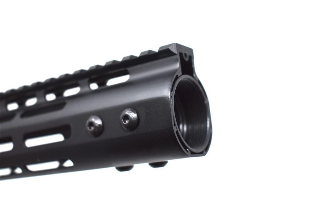 AR15 15" Slim M-LOK Handguard Rail One Piece Free Float with 6 Screws ...