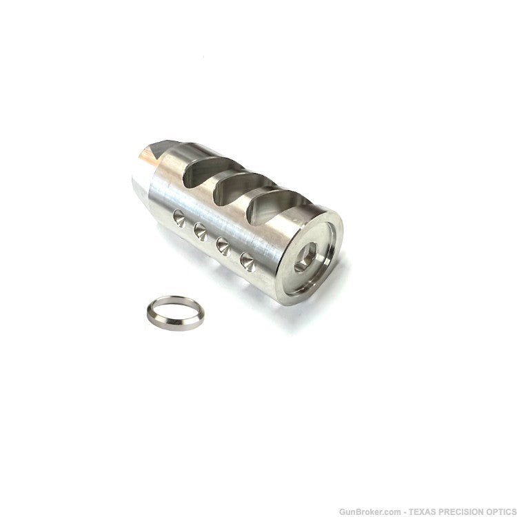 AR15 .223/556 1/2X28 Stainless Steel Compensator Muzzle Brake W washer ...