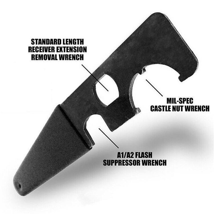 AR15/M4 Combat-Wrench Multi Barrel Nut Spanner Steel Outdoor Tactical ...